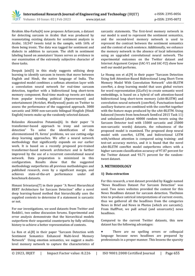 Sentiment Analysis For Sarcasm Detection Using Deep Learning Pdf 3028