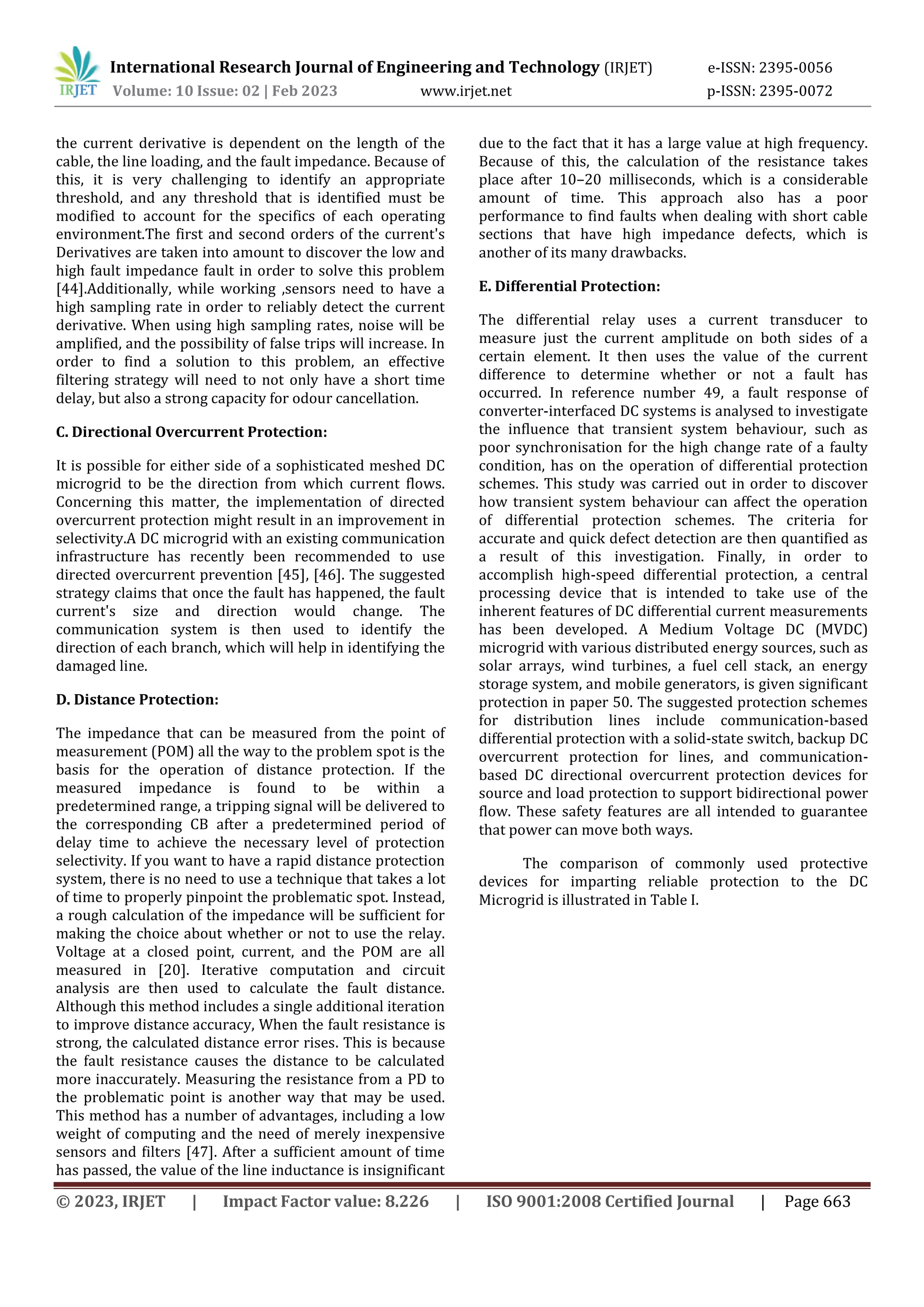 A Comprehensive Review Of Dc Microgrid Protection Techniques Pdf