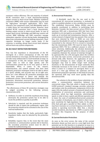 A COMPREHENSIVE REVIEW OF DC MICROGRID PROTECTION TECHNIQUES | PDF