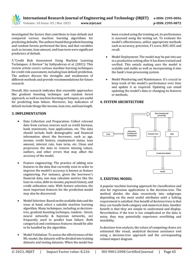 Loan Default Prediction Using Machine Learning Techniques | PDF