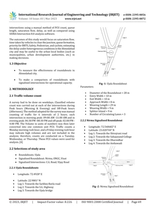 MEASURE EFFECTIVENESS OF ROUNDABOUTS IN URBAN AREAS AND THEIR COMPARISON WITH SIGNALISED ...