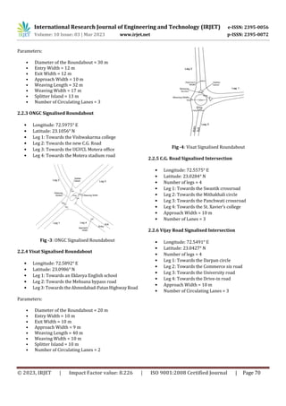 MEASURE EFFECTIVENESS OF ROUNDABOUTS IN URBAN AREAS AND THEIR COMPARISON WITH SIGNALISED ...