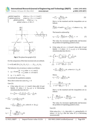 Cauchy’s Inequality based study of the Differential Equations and the ...