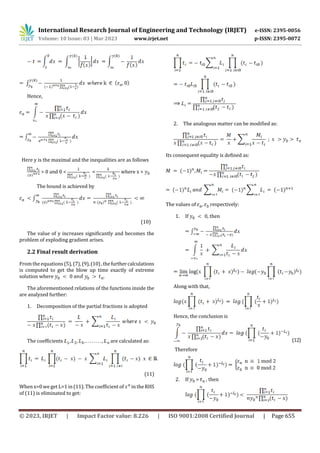 Cauchy’s Inequality based study of the Differential Equations and the ...