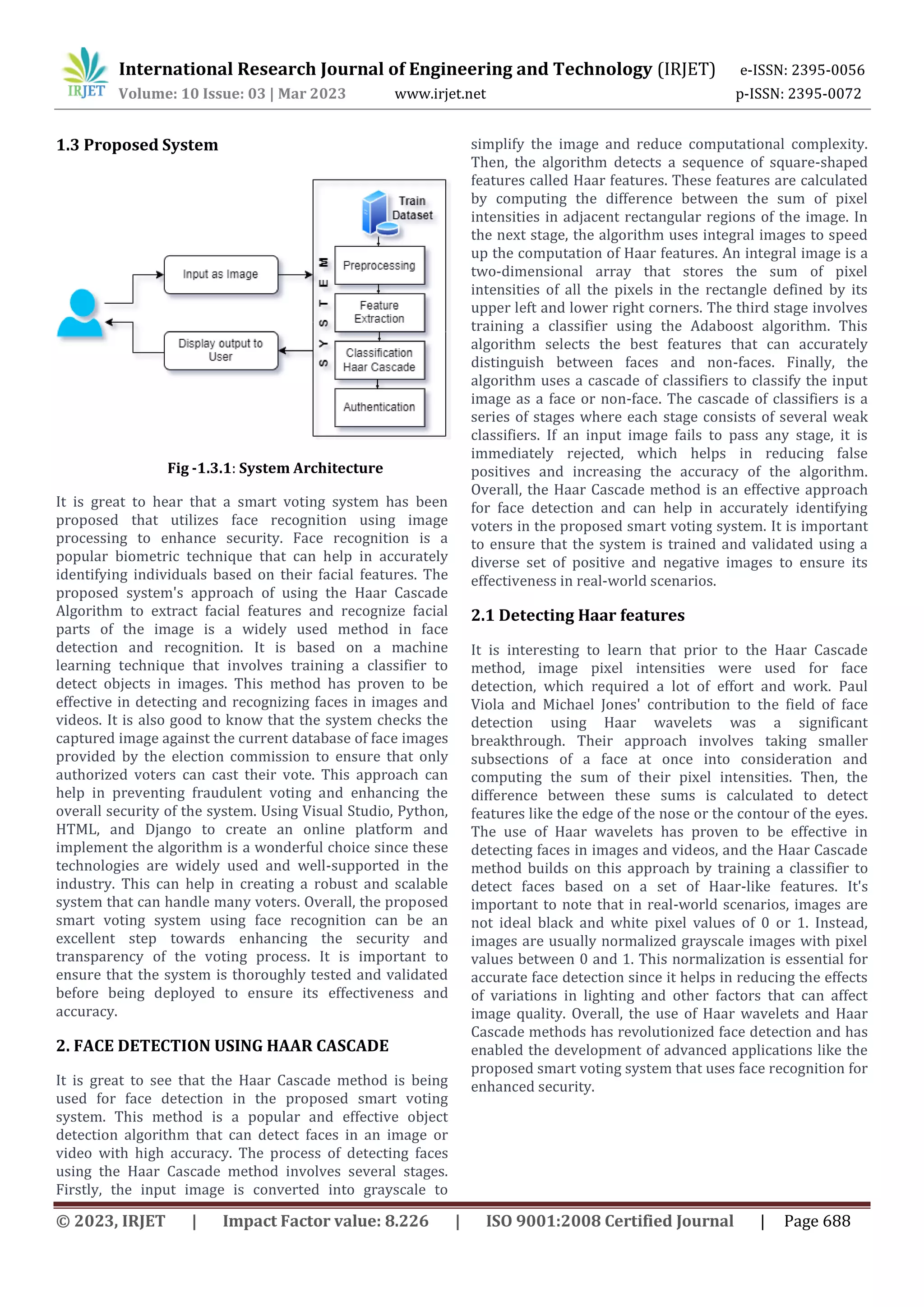 VIRTUAL VOTING SYSTEM USING FACE RECOGNITION AND OTP | PDF