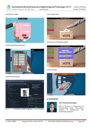 VIRTUAL VOTING SYSTEM USING FACE RECOGNITION AND OTP | PDF | Internet ...