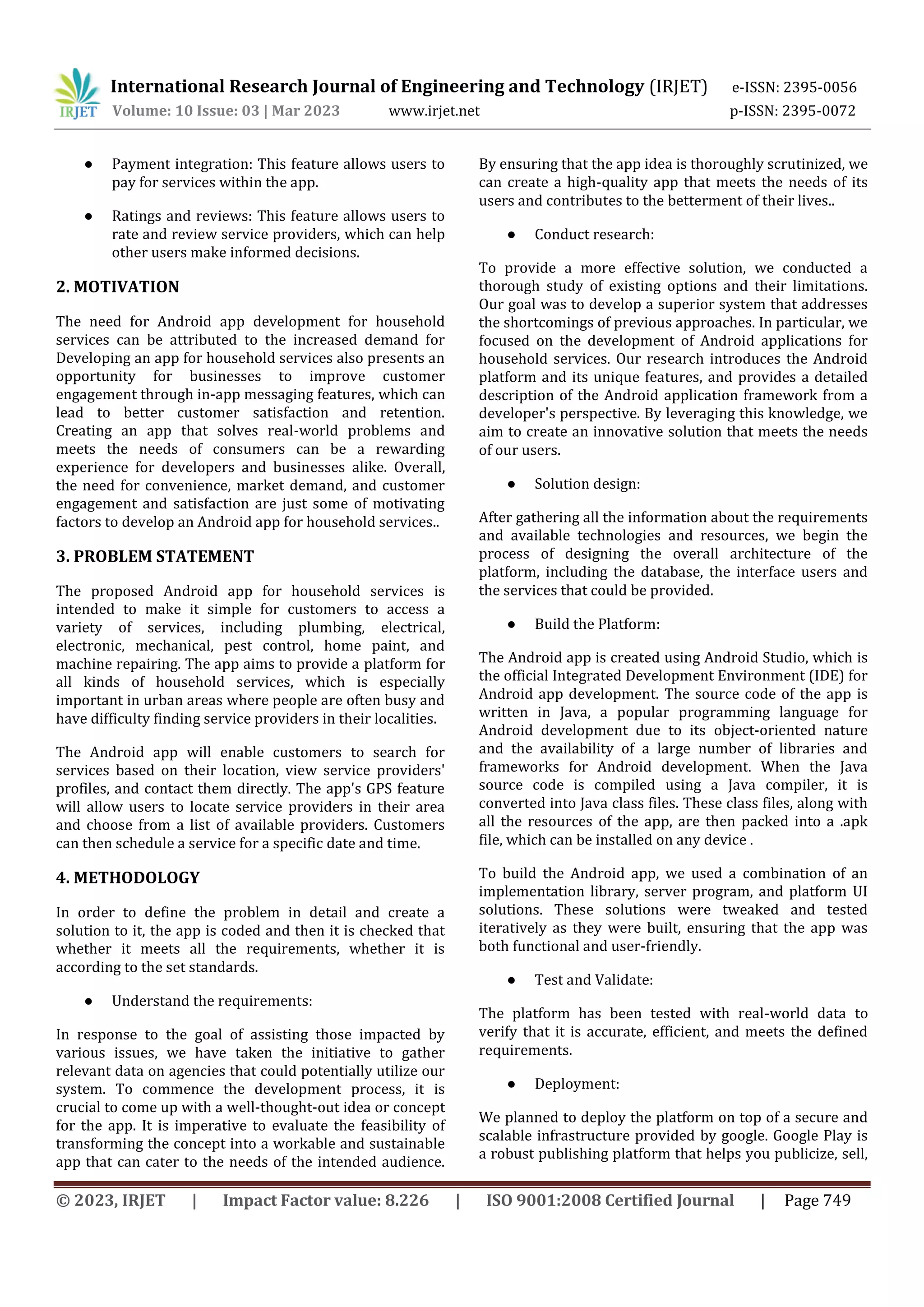 Household Veritas - A platform that provides household services | PDF