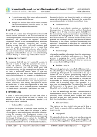Household Veritas - A platform that provides household services | PDF