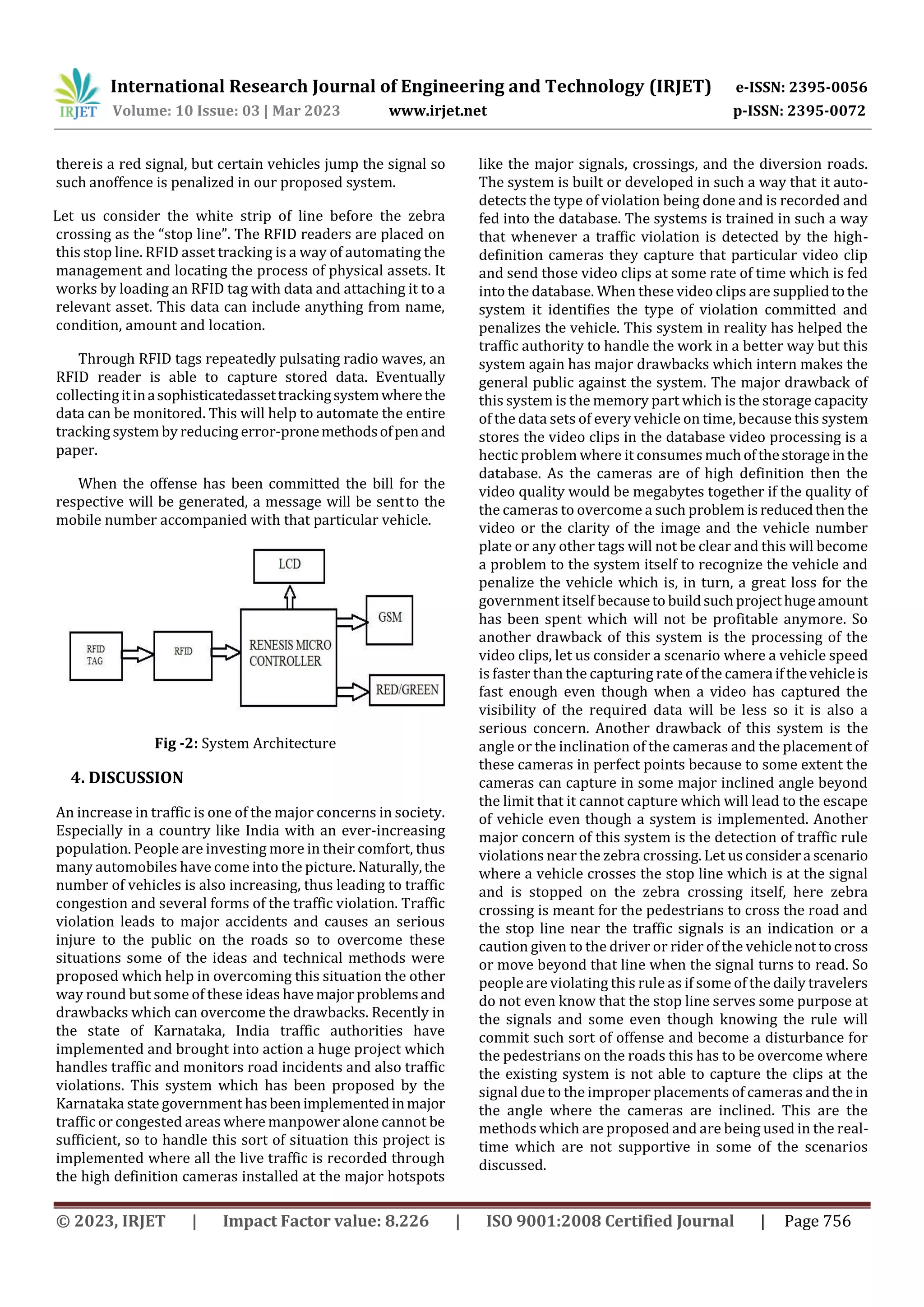 Auto Fine Generation System for TrafficViolation Detection | PDF