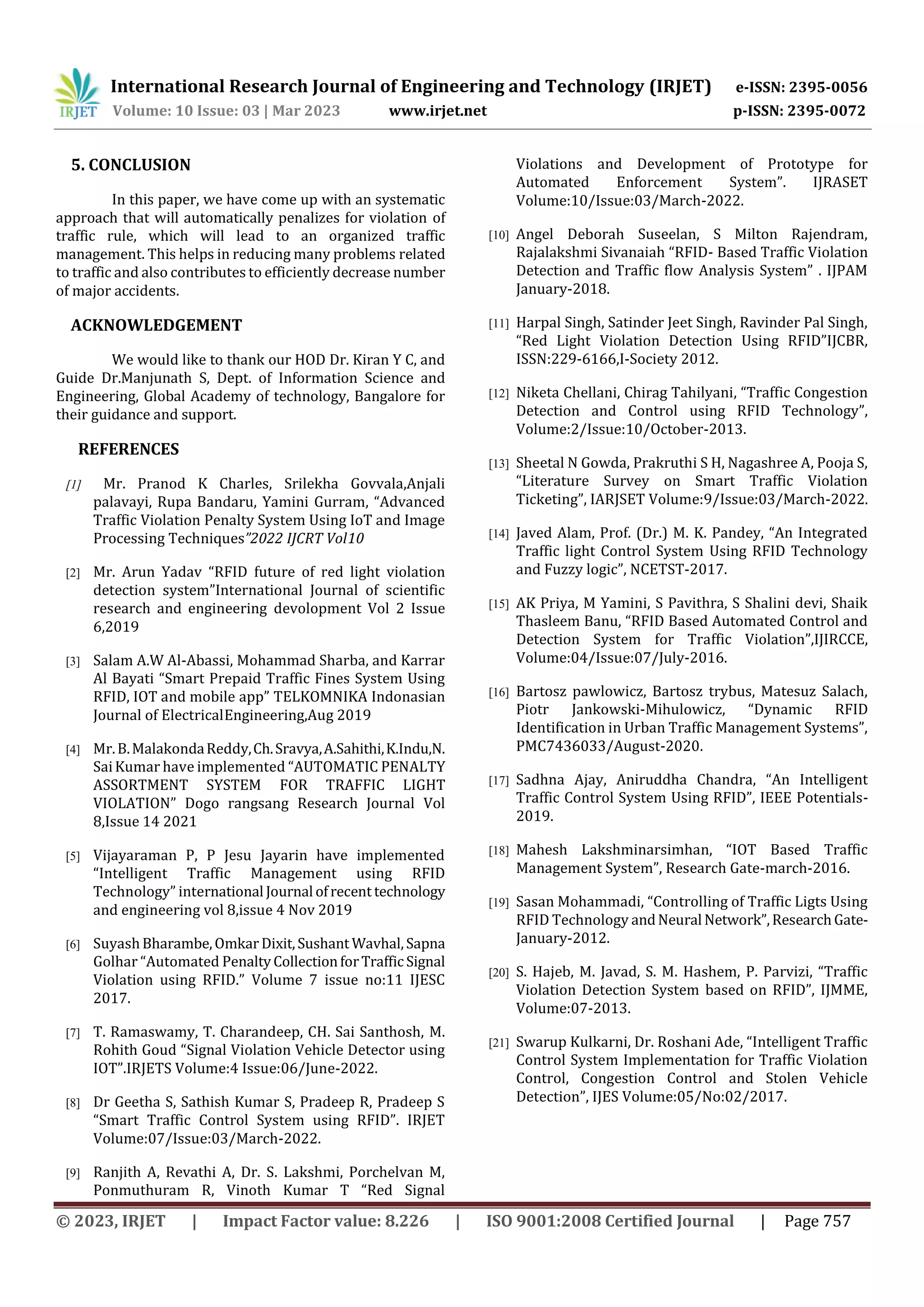 Auto Fine Generation System for TrafficViolation Detection | PDF