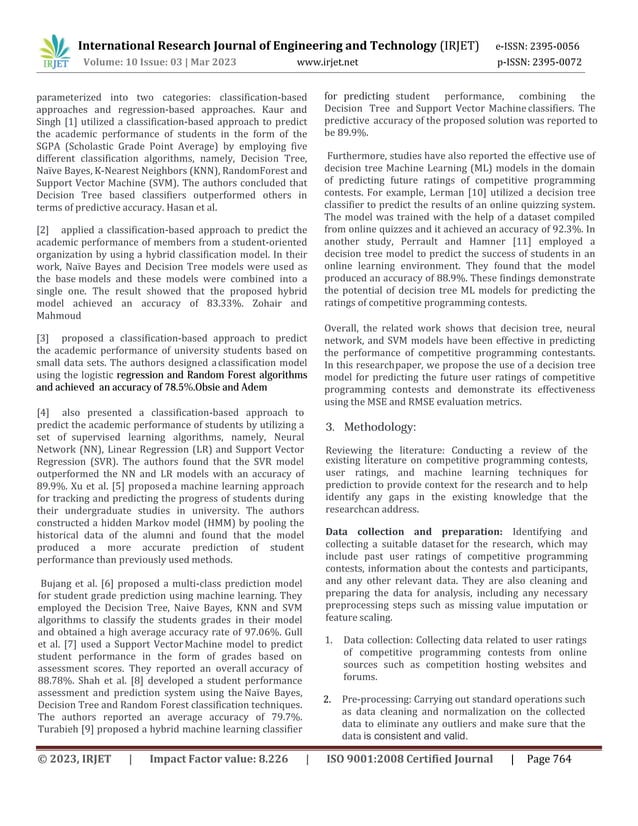 Predicting User Ratings of Competitive ProgrammingContests using ...