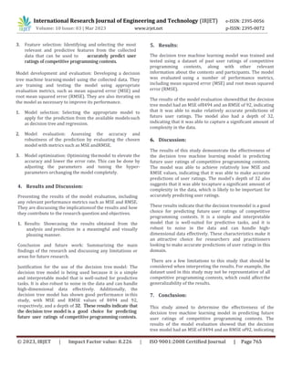 Predicting User Ratings of Competitive ProgrammingContests using ...