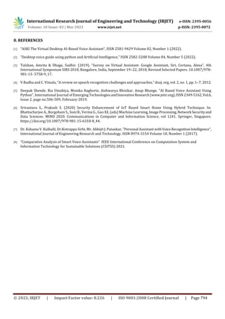 “SKYE : Voice Based AI Desktop Assistant” | PDF