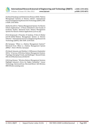 Review of Battery Management Systems (BMS) | PDF