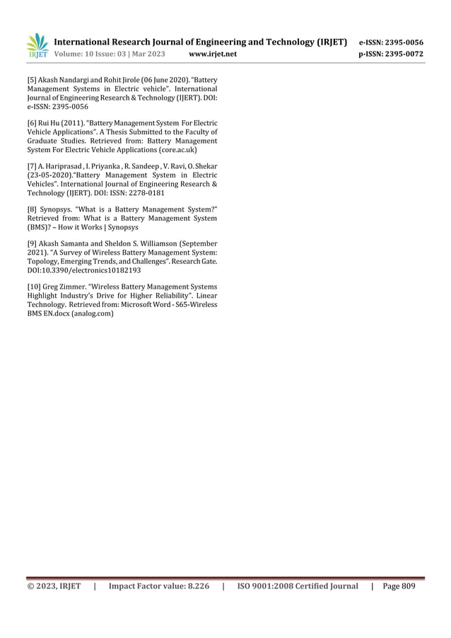 Review of Battery Management Systems (BMS) | PDF