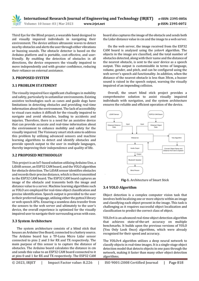 Obstacle Detection for Visually Impaired Using Computer Vision | PDF