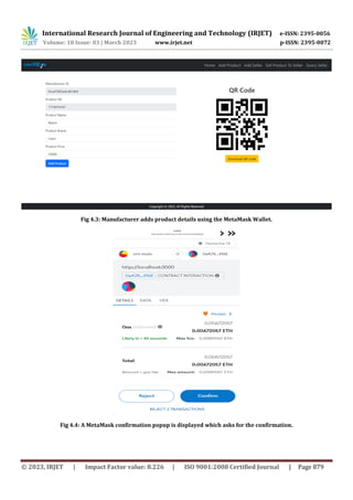 Fake Product Detection Using Blockchain Technology | PDF