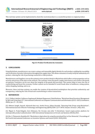 Fake Product Detection Using Blockchain Technology | PDF