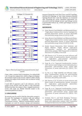 Improved Nine-Level Transformerless Inverter with Reduced Part Count | PDF