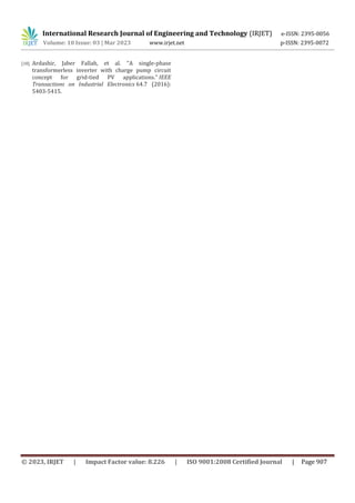 Improved Nine-Level Transformerless Inverter with Reduced Part Count | PDF