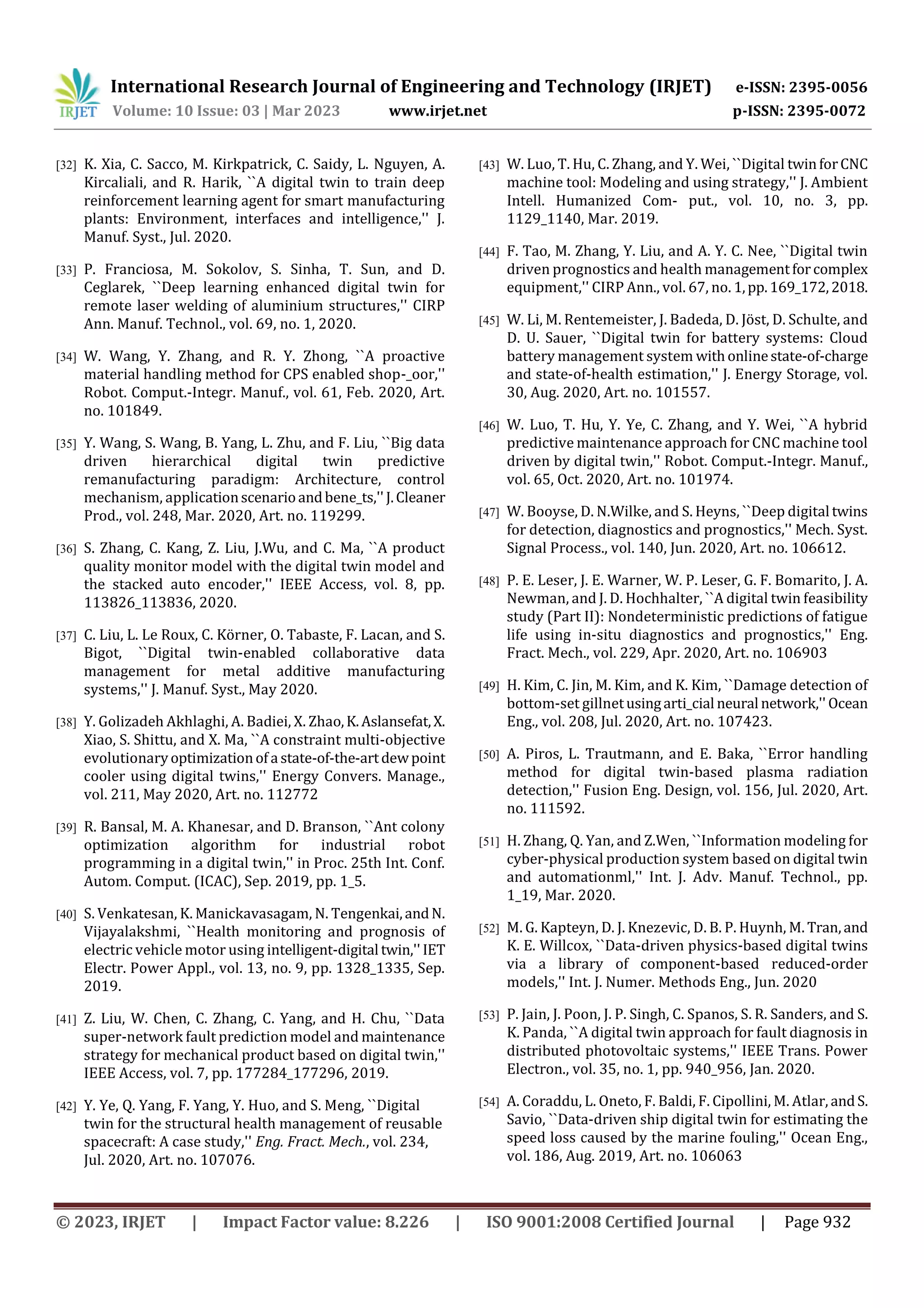 Advancing Digital Twin through the Integration of new AI Algorithms | PDF