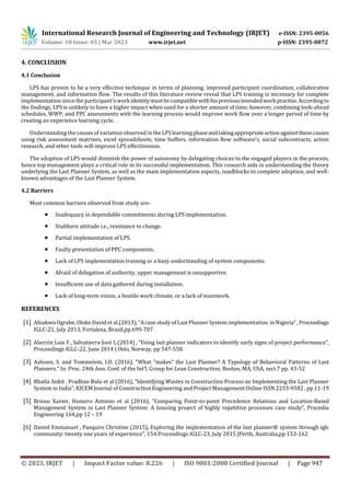 STUDY AND IMPLEMENTATION OF LAST PLANNER SYSTEM (LPS) IN CONSTRUCTION ...