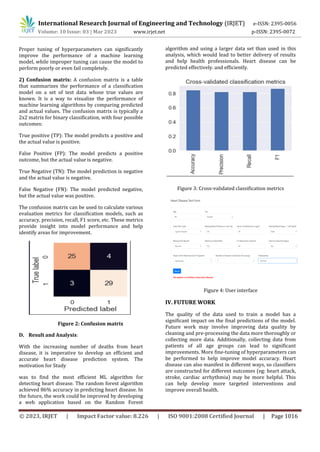 Heart disease classification using Random Forest | PDF | Heart and Cardiovascular Diseases ...
