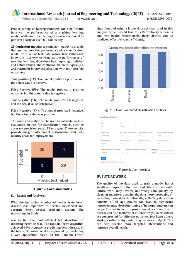 Heart disease classification using Random Forest | PDF | Heart and Cardiovascular Diseases ...