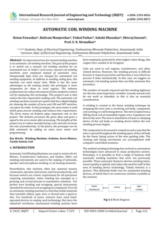 AUTOMATIC COIL WINDING MACHINE | PDF