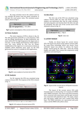 DESIGN AND IMPLEMENTATION OF CURRENT MIRROR SYMMETRICAL OPERATIONAL TRANSCONDUCTANCE AMPLIFIER ...