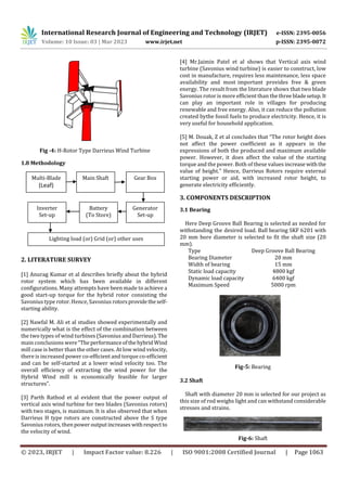 DESIGN AND FABRICATION OF COMBINED SAVONIUS AND DARRIEUS WIND TURBINE | PDF