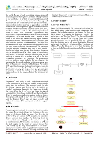 Real-Time Driver Drowsiness Detection System | PDF
