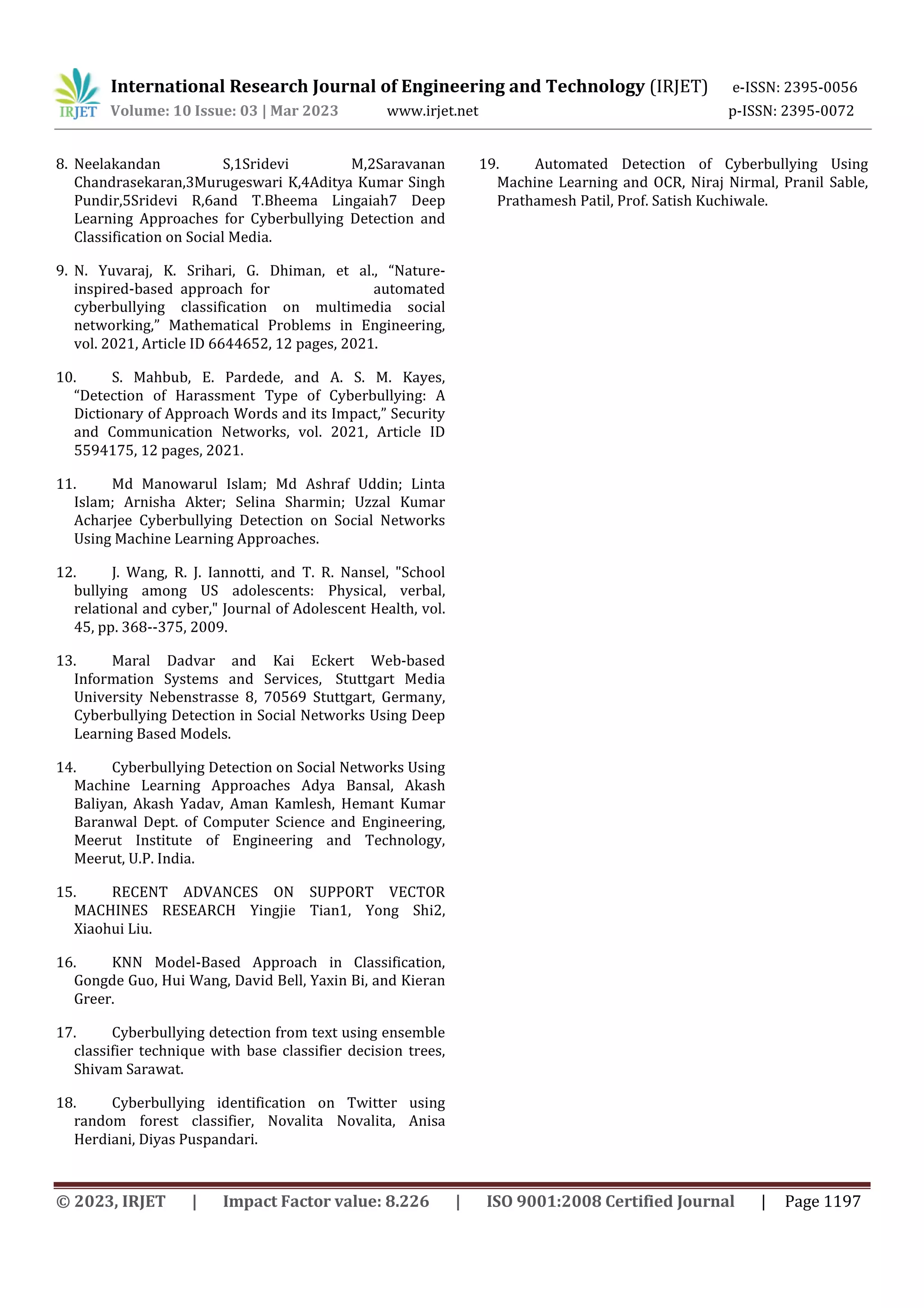 Cyberbullying Detection Using Machine Learning | PDF