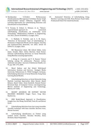 Cyberbullying Detection Using Machine Learning | PDF