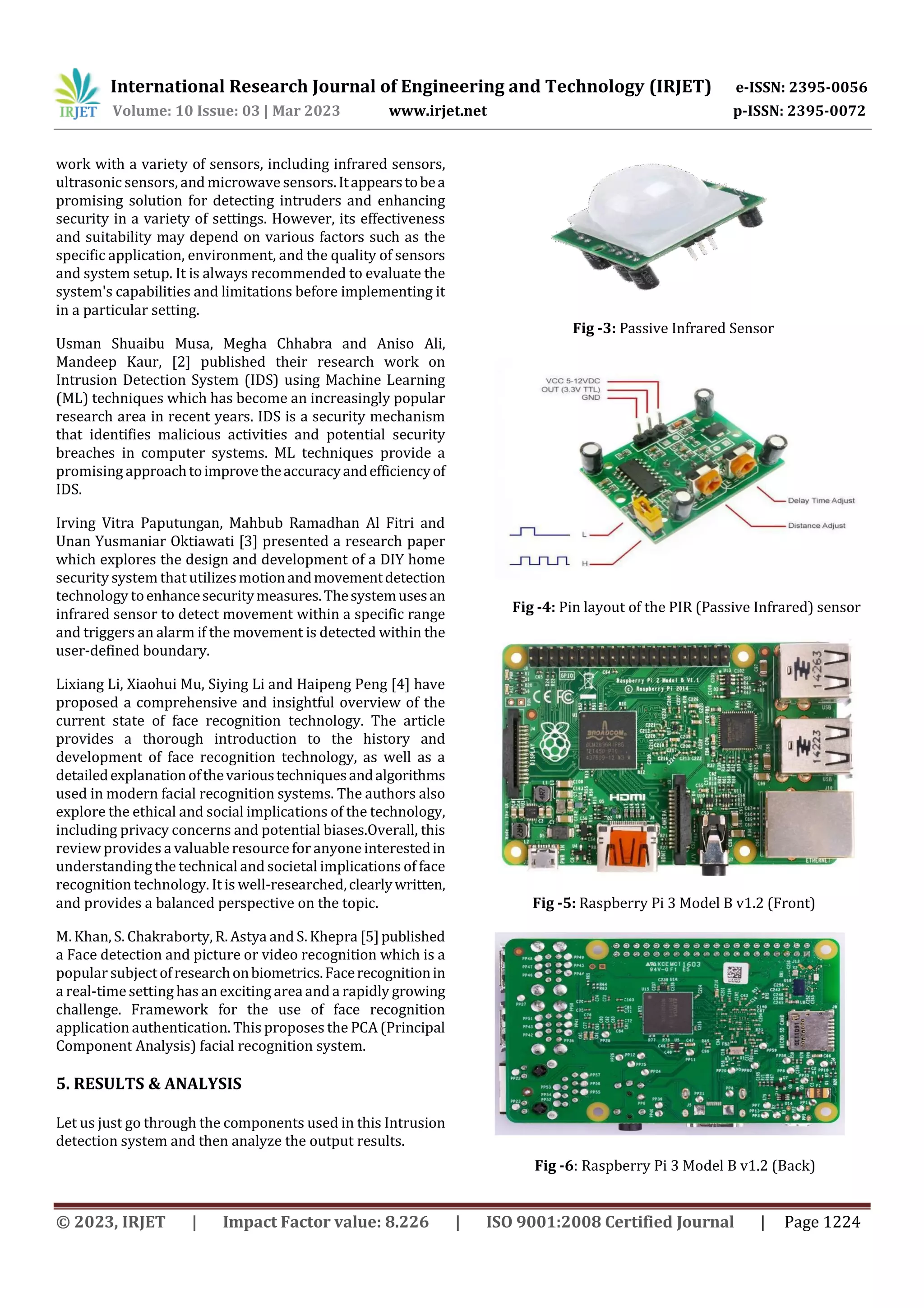 Intrusion Detection System Using Face Recognition | PDF