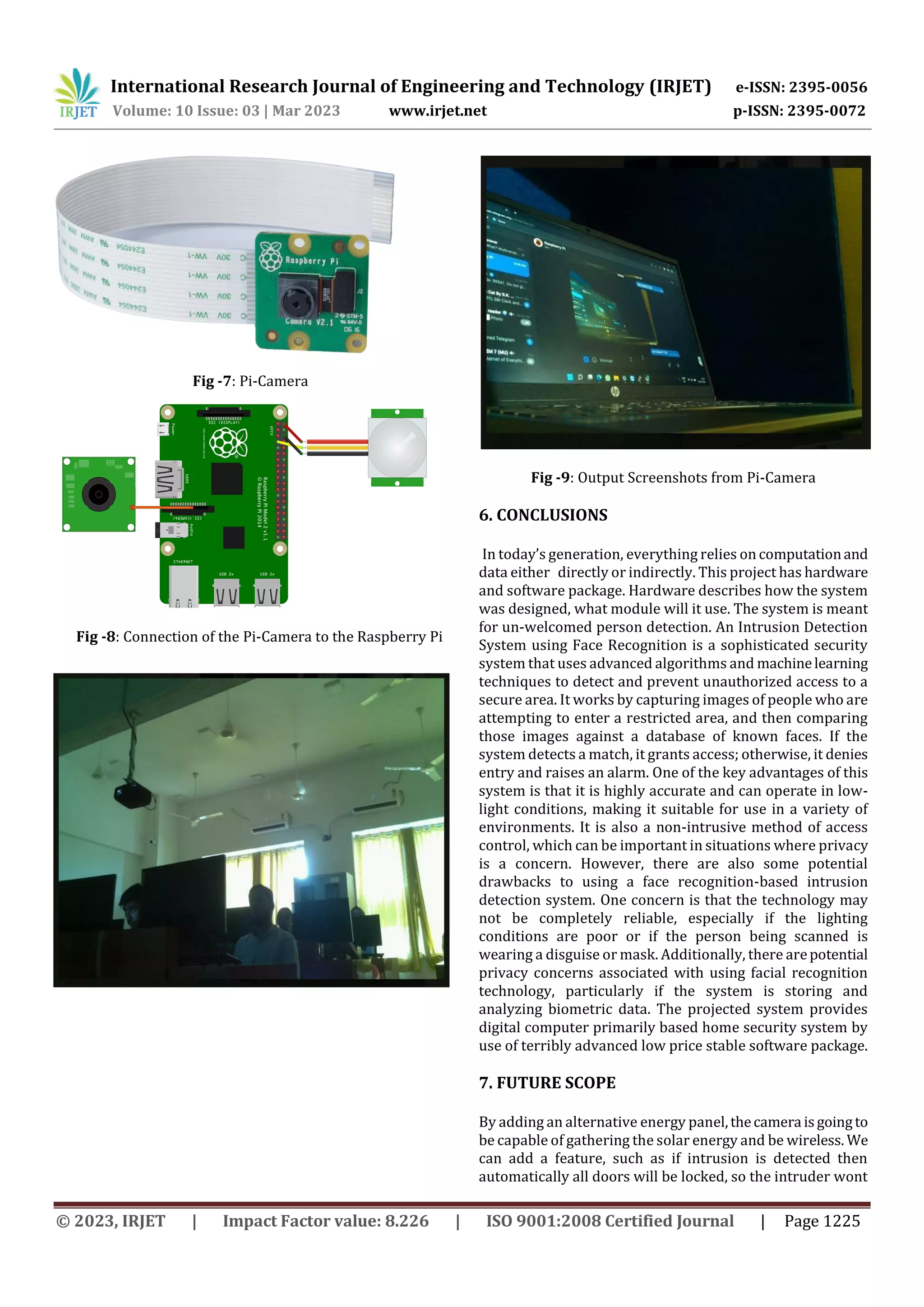 Intrusion Detection System Using Face Recognition | PDF