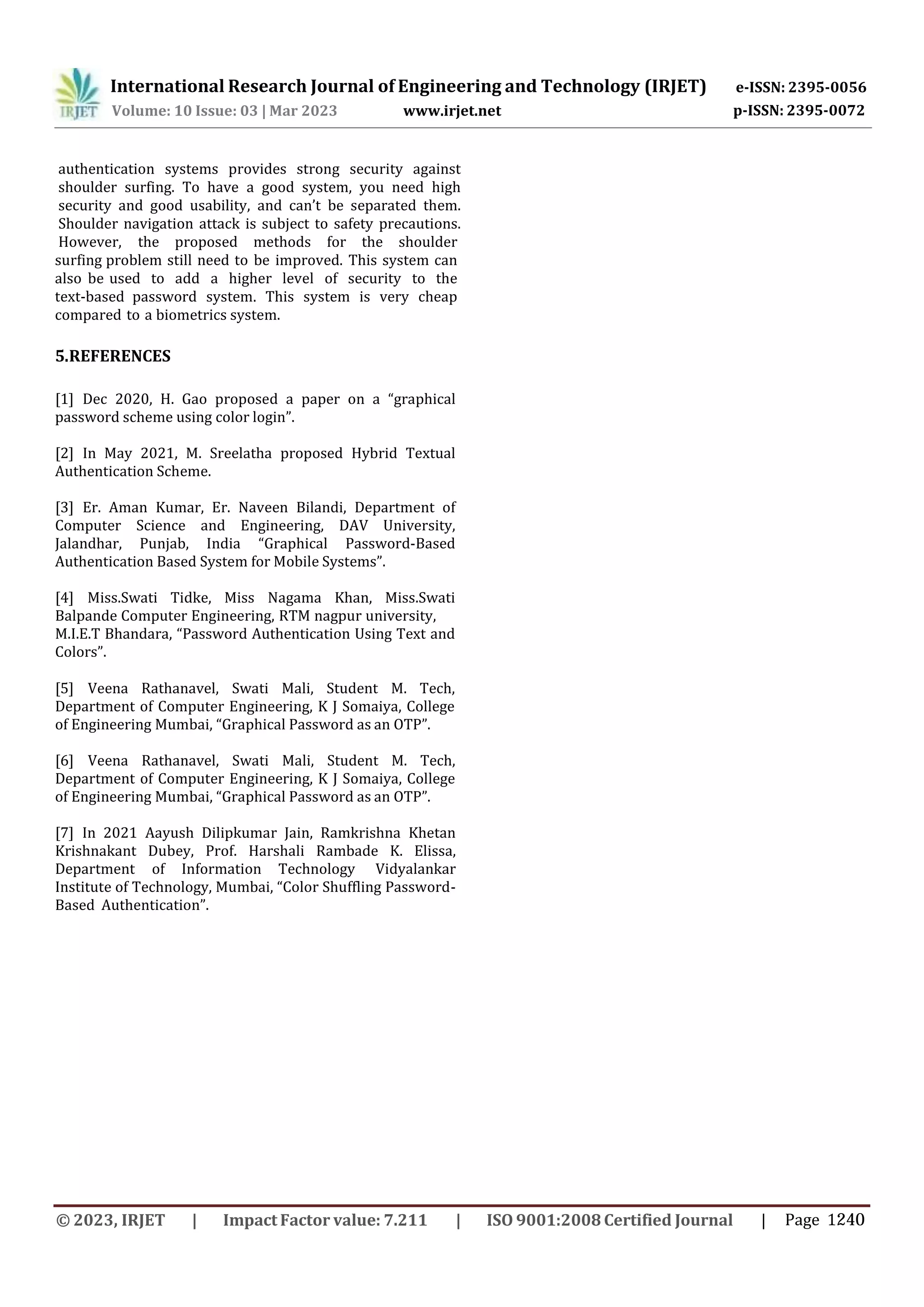 Graphical Password Authentication | PDF