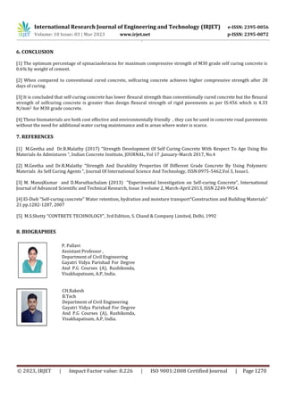 SELF CURING CONCRETE | PDF