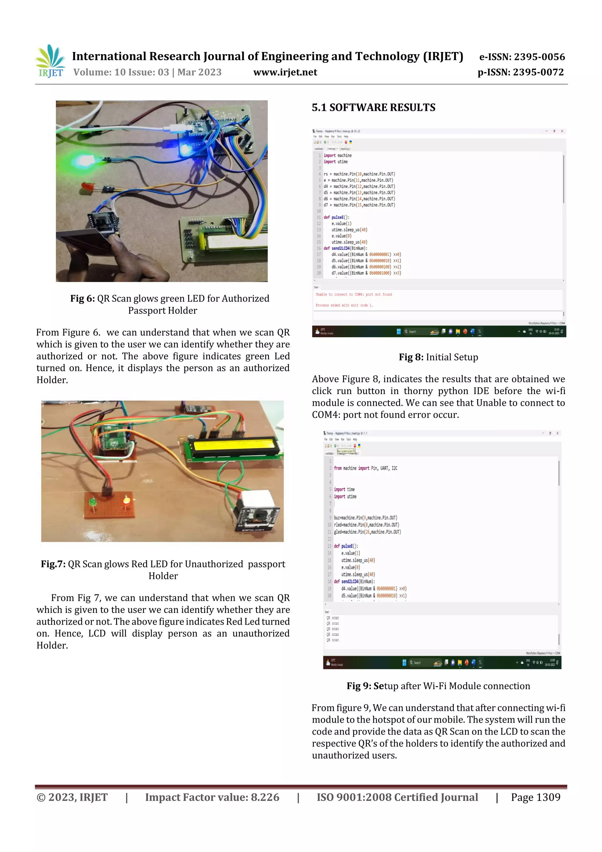 Electronic Passport Verification System using IOT | PDF