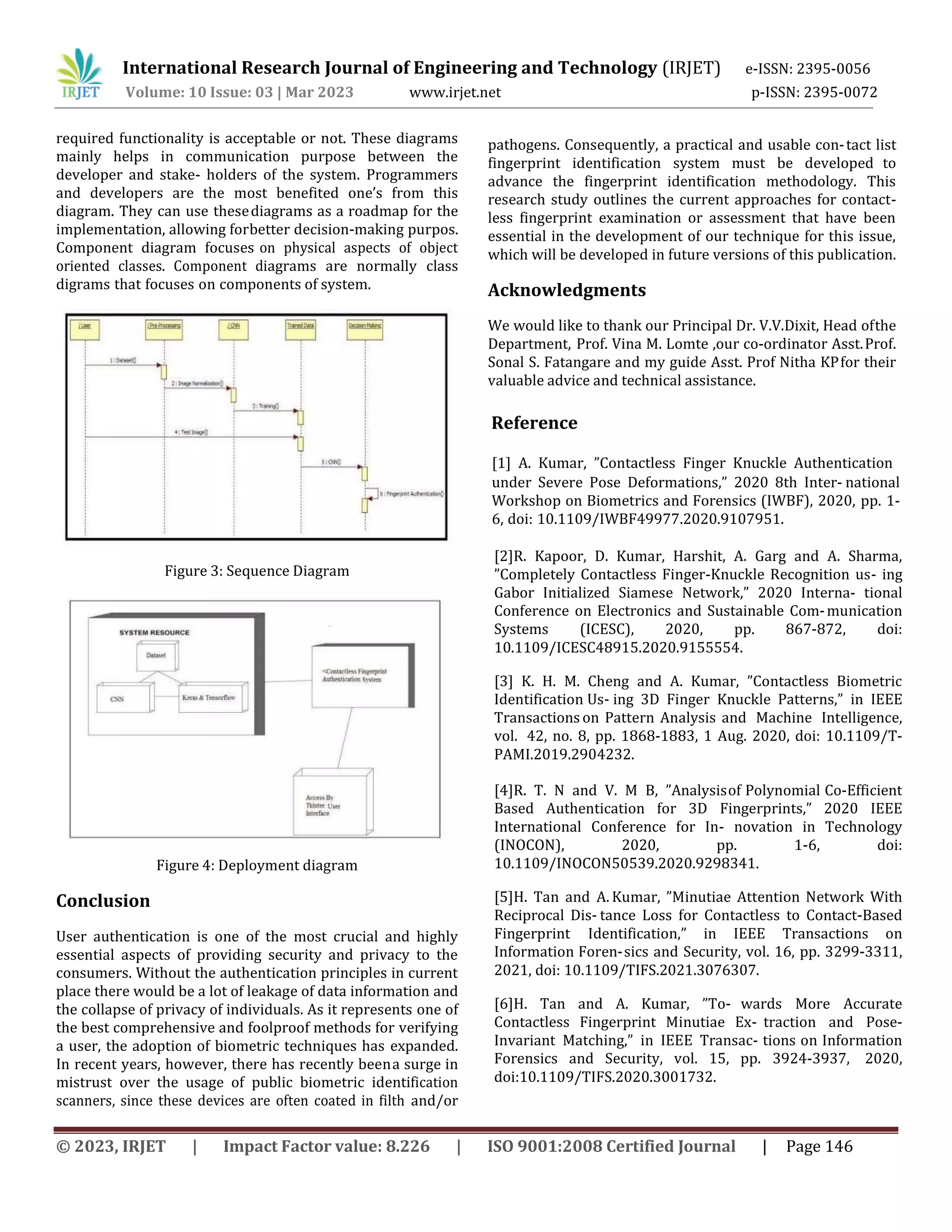 An In Depth Review On Contactless Fingerprint Identification Using Deep Learning Pdf