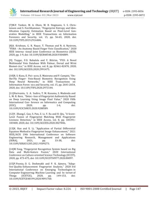 An in-depth review on Contactless Fingerprint Identification using Deep Learning | PDF ...