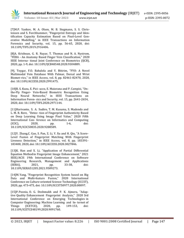 An in-depth review on Contactless Fingerprint Identification using Deep ...