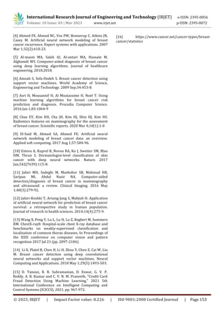 Breast Cancer Prediction using Machine Learning | PDF