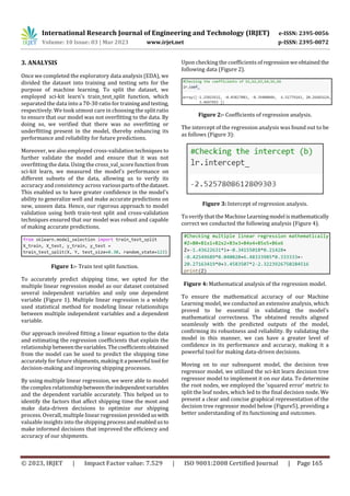 Shipment Time Prediction for Maritime Industry using Machine Learning | PDF