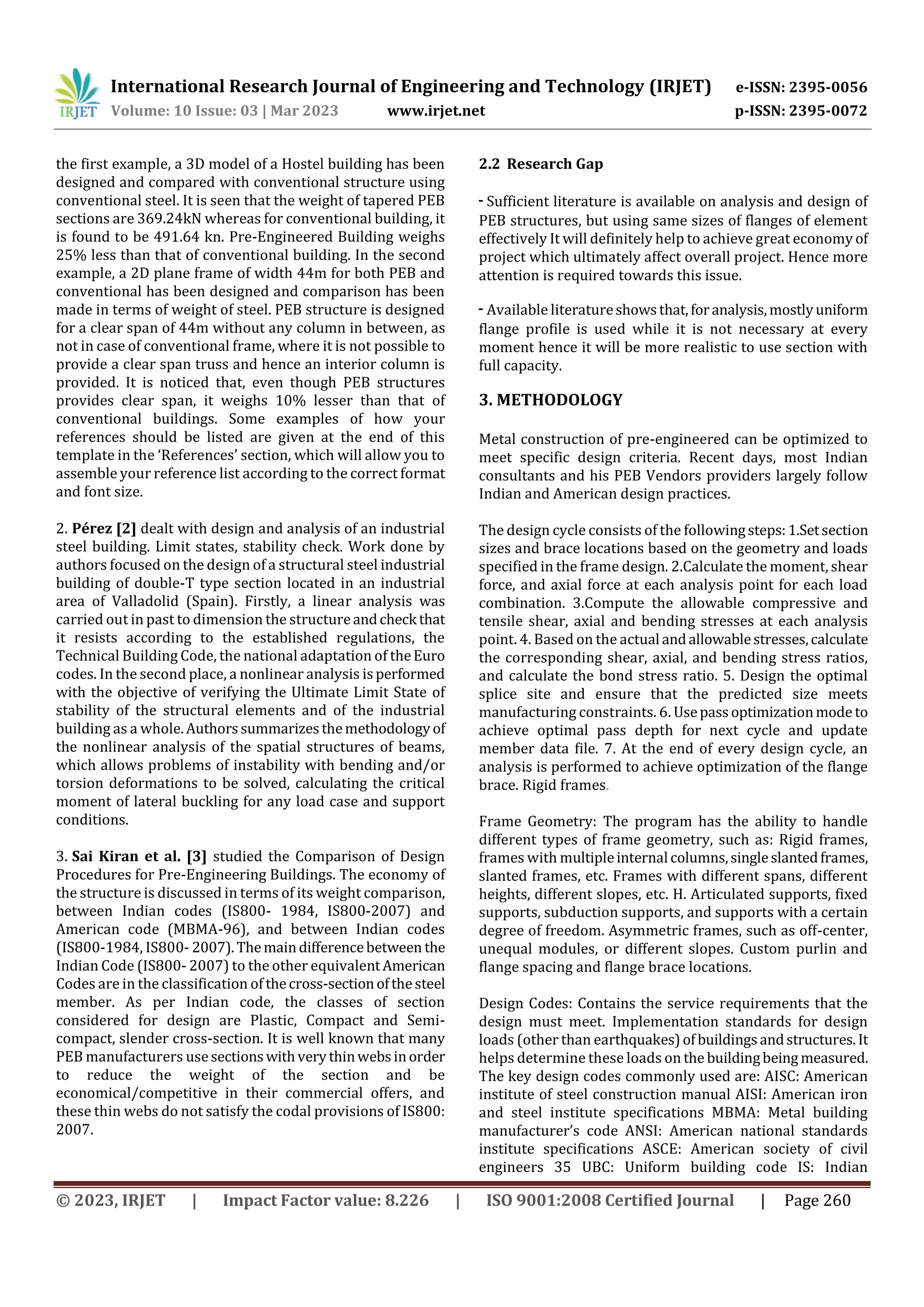 Analysis And Design of Pre-Engineered Building Using Indian And ...