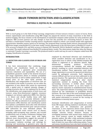 Brain Tumour Detection and Classification Using Deep Learning | PDF