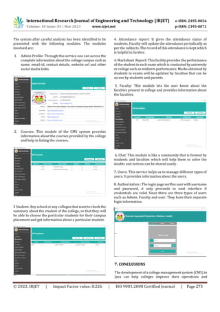 COLLAGE MANAGEMENT SYSTEM IN JAVA | PDF