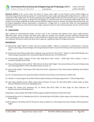 Design of Skew Culvert Analysis: A review | PDF
