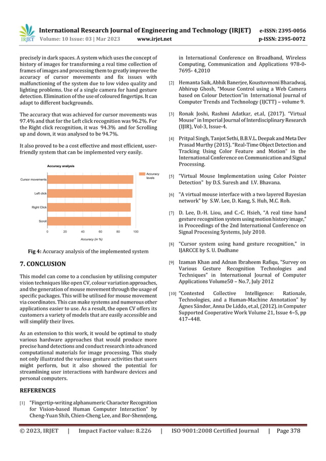 VIRTUAL MOUSE USING OPENCV | PDF