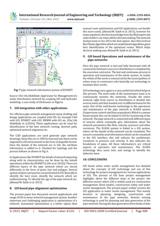 A Review of _Urban Water Networks Management Using GIS | PDF